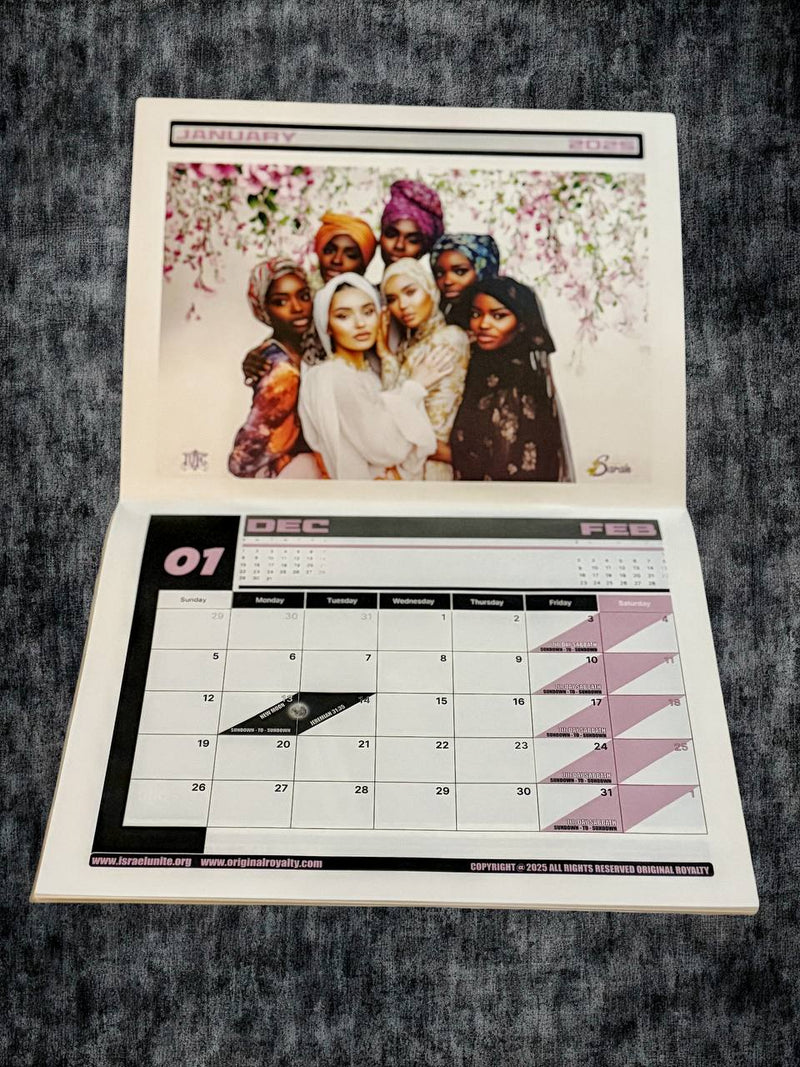 2025 ISRAELITE CALENDAR – Original Royalty