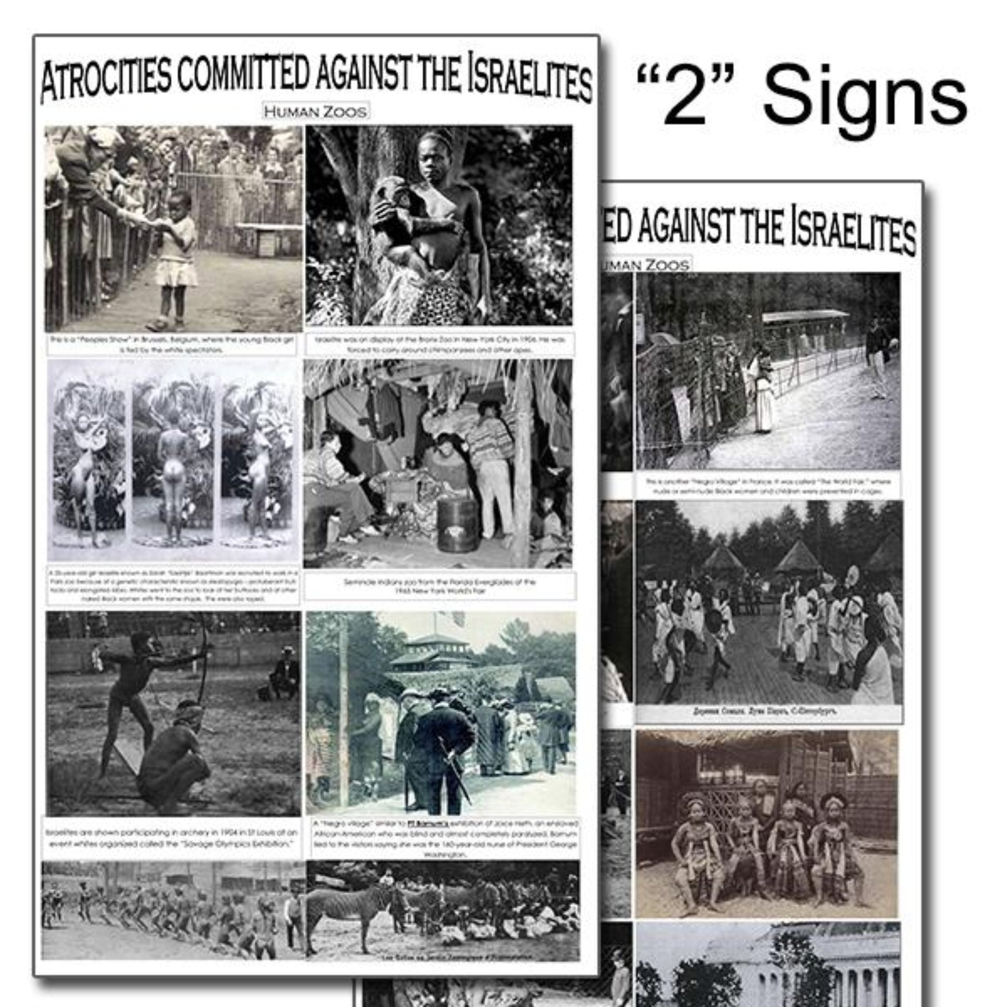HUMAN ZOO CAMP SIGNS – Original Royalty